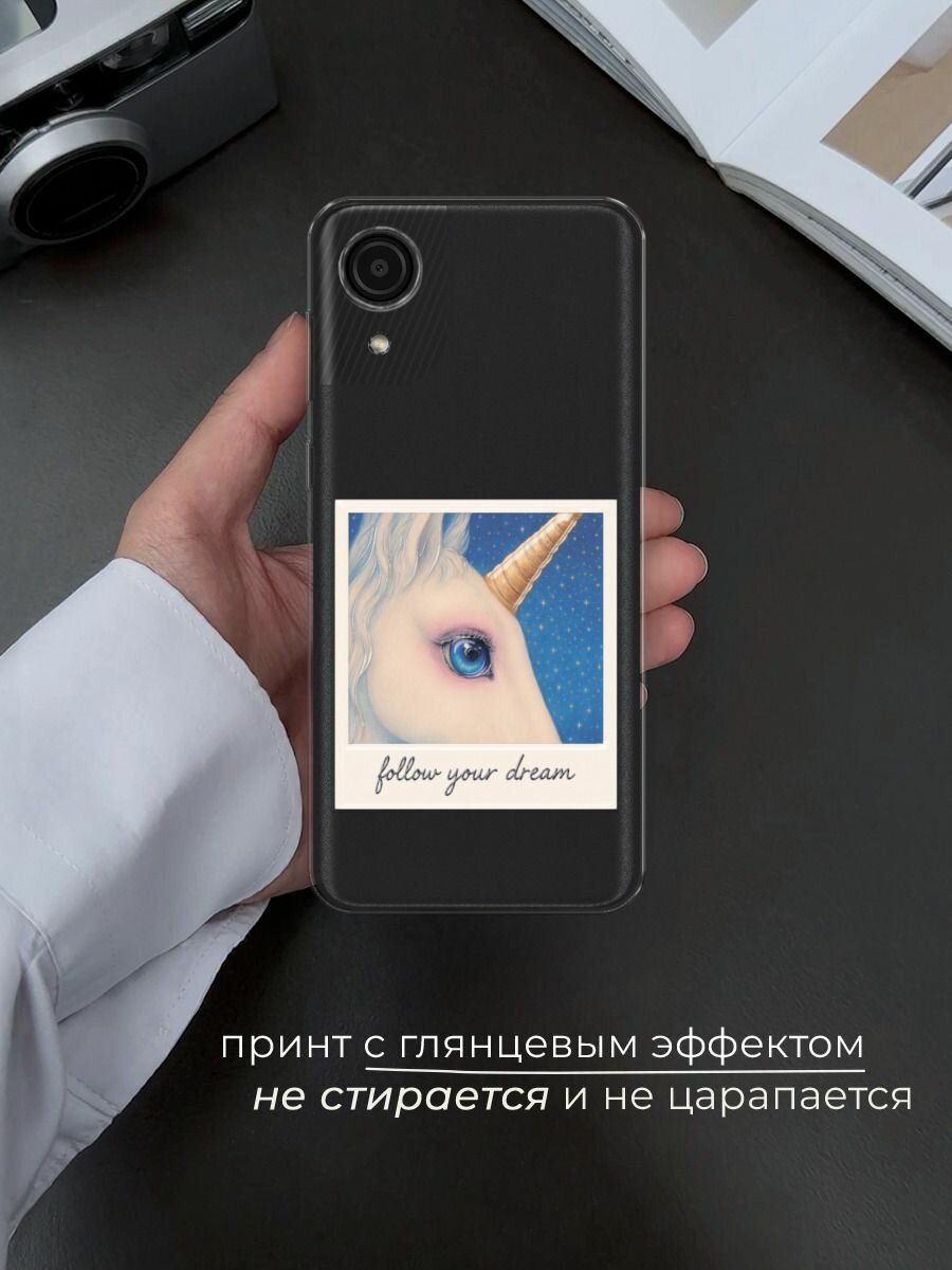 Чехол на Samsung Galaxy A03 Core / Самсунг Галакси А03 Core с принтом "Глаз единорога" — фото 1