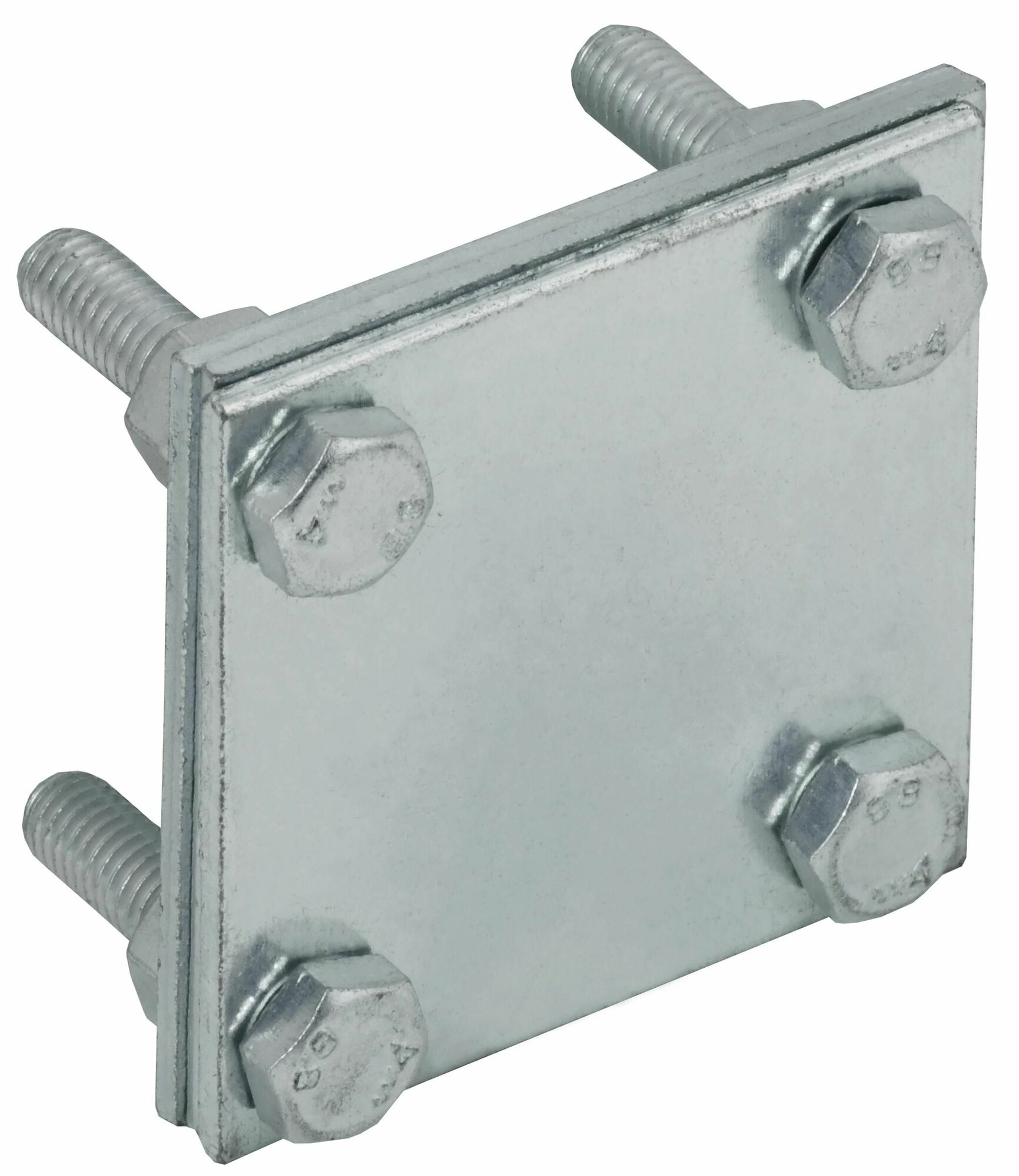 Зажим крестообразный IEK с разделителем, полоса-полоса, 40 мм, оцинкованная сталь, HDZ