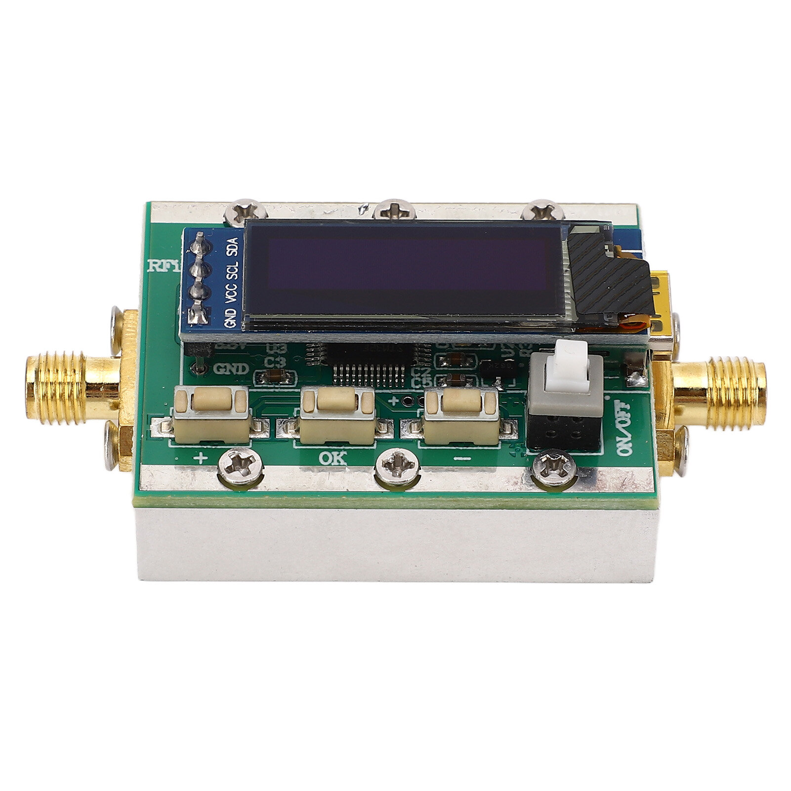 RF Programmable Attenuator 1‑3800MHz Digital Module 0‑31dB Adjustable 1dB Step Back CNC Shell PC Controllable 5V — фото 1