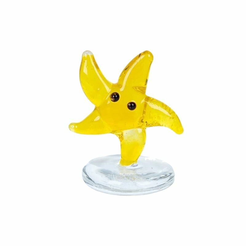 Мини-стеклянная рыбка, краб, лобстер, стеклянное украшение-маленькая морская звезда