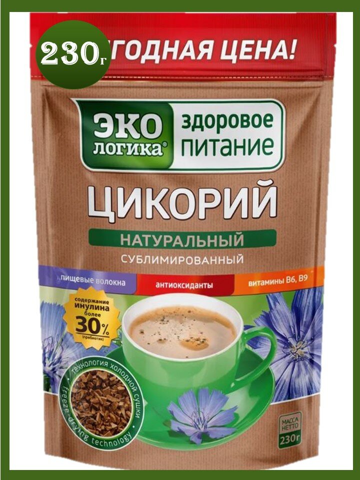 Цикорий Экологика 230 г натуральный растворимый сублимированный/ Россия