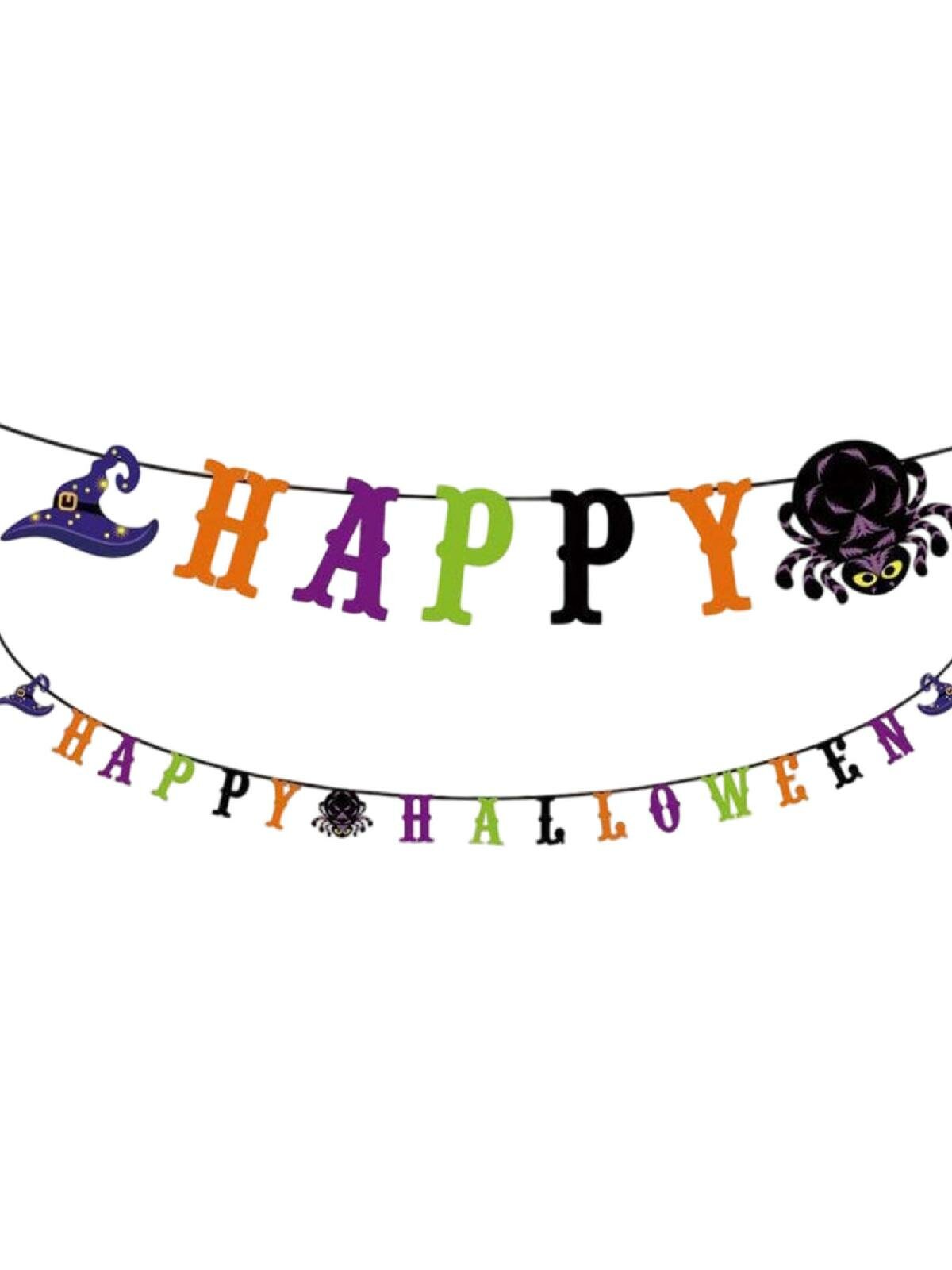 Тыквенный треугольный вымпел, украшение для каминов, стены, окна, лестницы, дверного проема