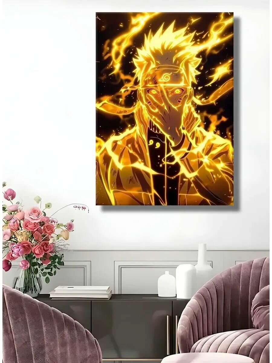 Картина "Огненный воин", галерейная 30х40см 1шт.