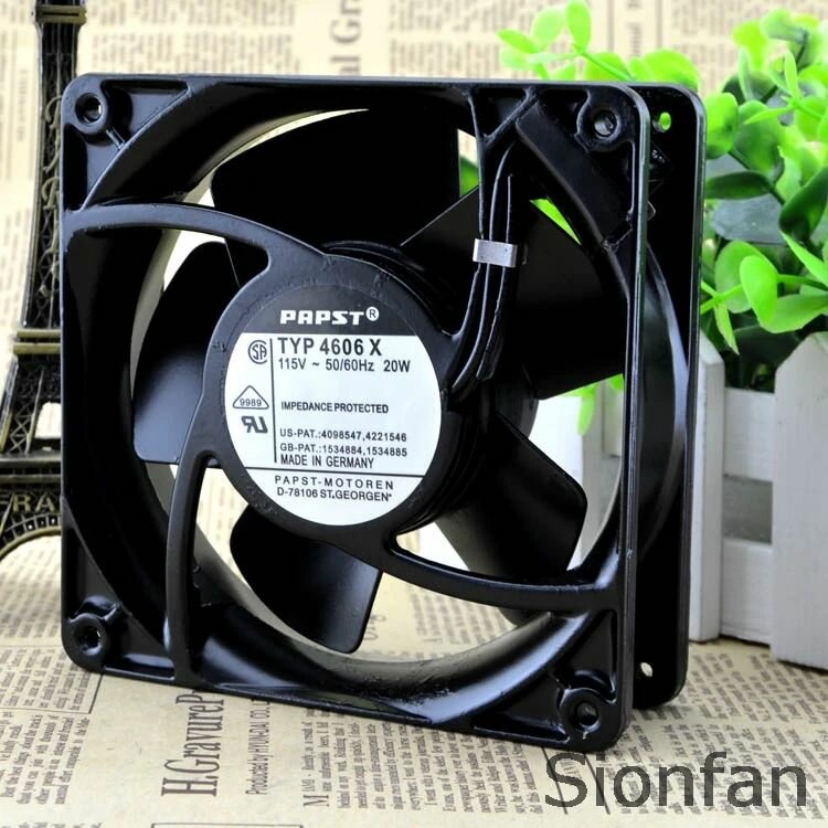 Для TYP 4606X 115 В 20 Вт 12 см Цельнометаллический высокотемпературный охлаждающий вентилятор 12038