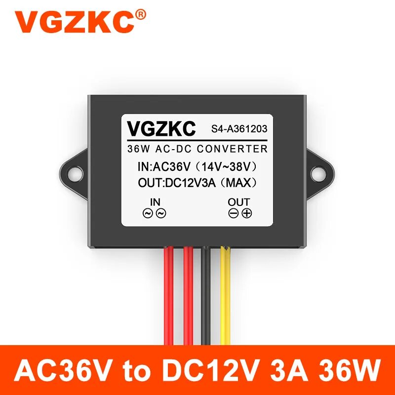Преобразователь напряжения VGZKC AC36V to DC12V AC36V to DC12V 3A
