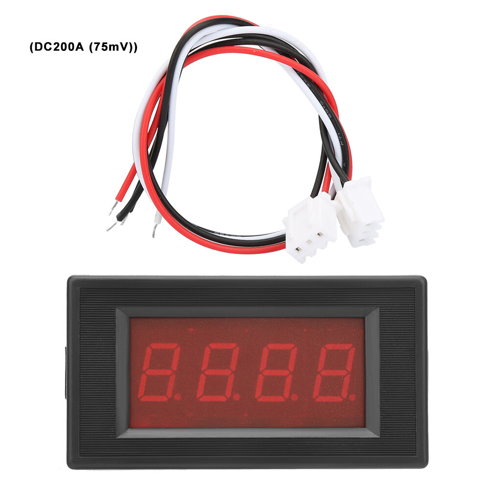 5135A DC5V 3 1/2-разрядный цифровой панельный амперметр постоянного тока с красным светодиодом (DC200A (75mV))