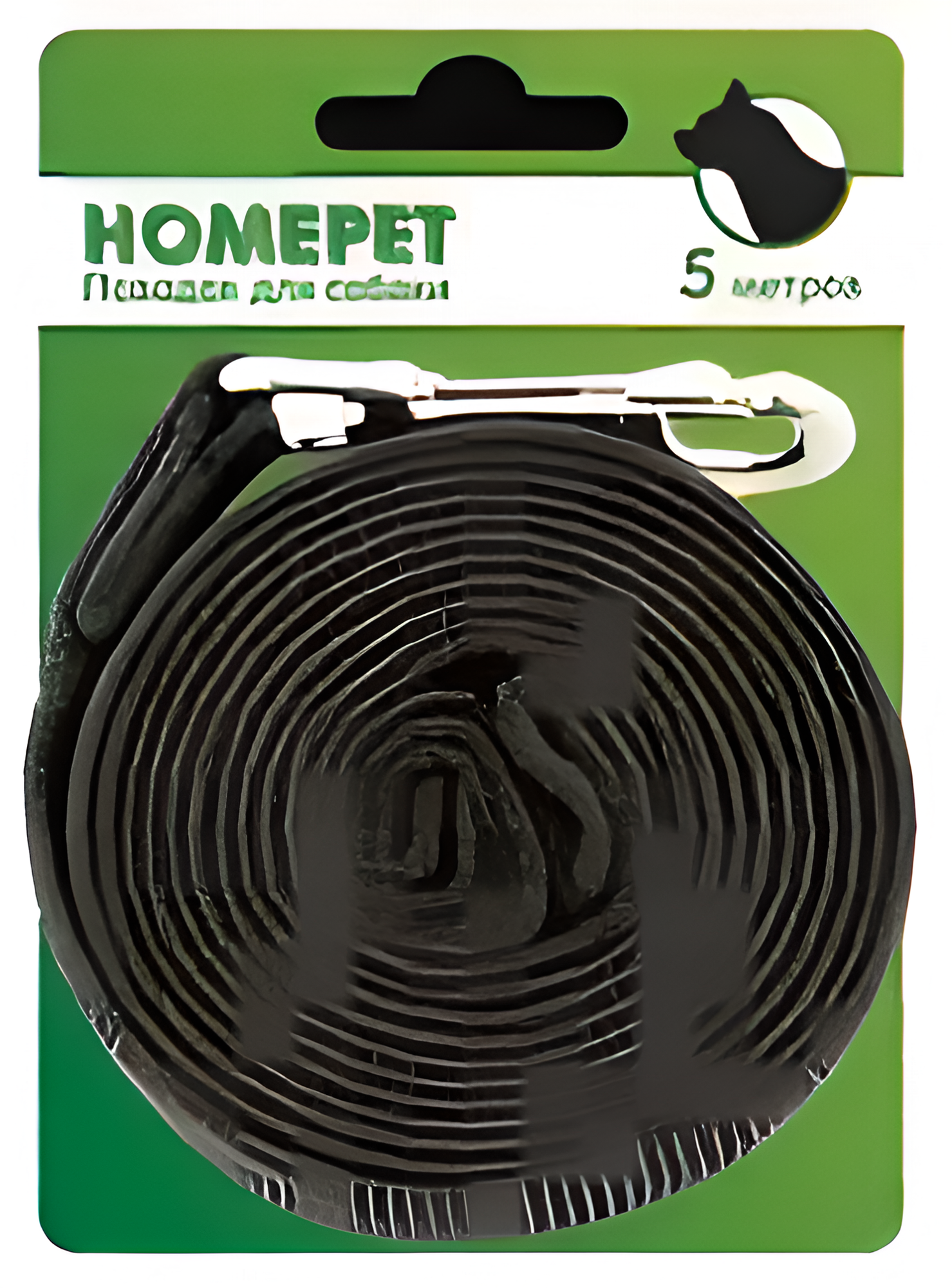 HOMEPET 25 ммх5 м поводок для собак брезентовый с карабином