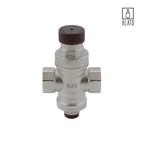 Редуктор давления С выходом для манометра 1/2" (1/50) "ALATO" 0601-1515
