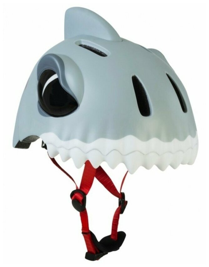 Шлем - Crazy Safety - размер S (49-55 см) - White Shark/белая акула - защитный - велосипедный - велошлем – детский NEW 2022