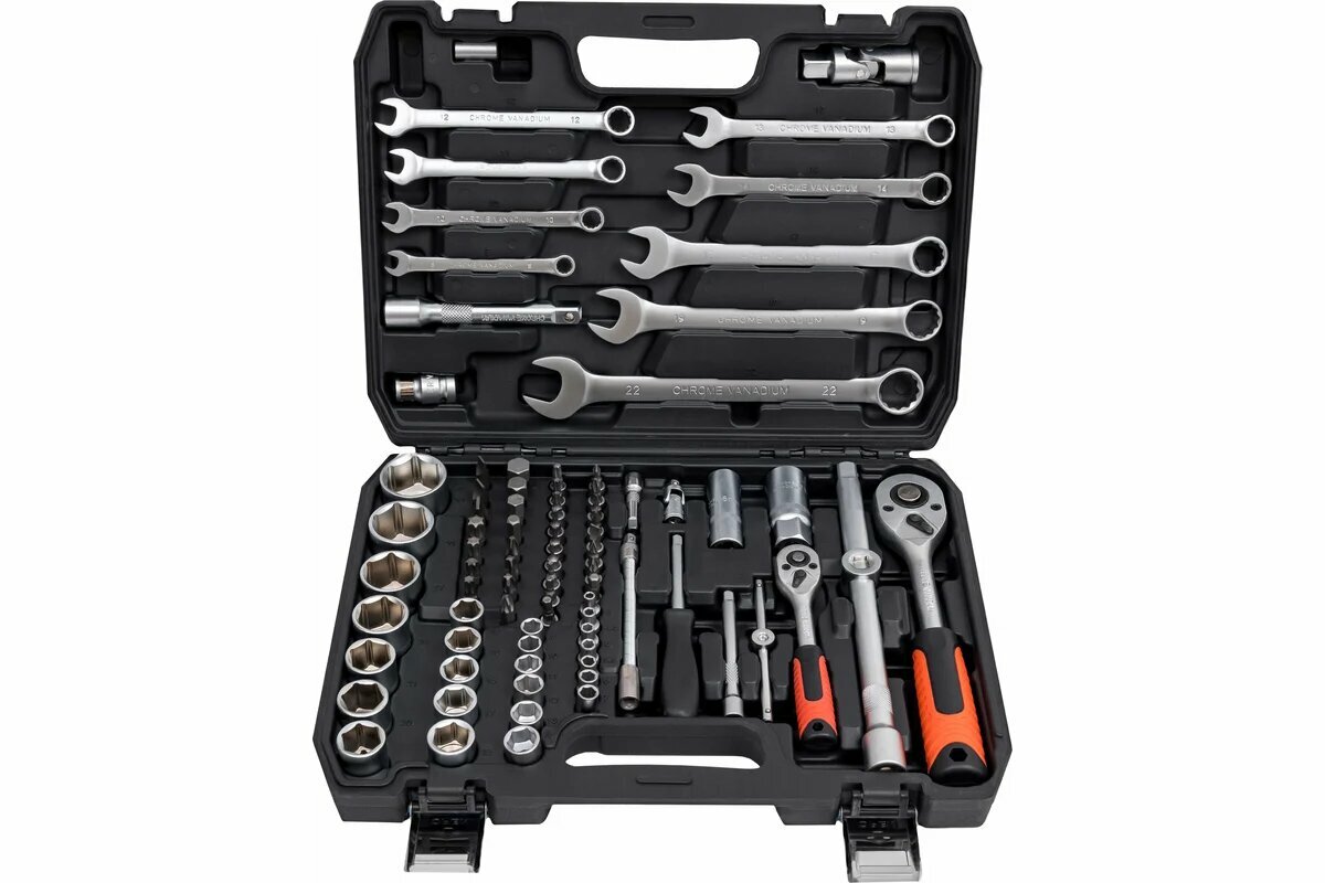 Набор инструментов Gigant GDAS-82, в кейсе, 82 шт, хромованадиевая сталь