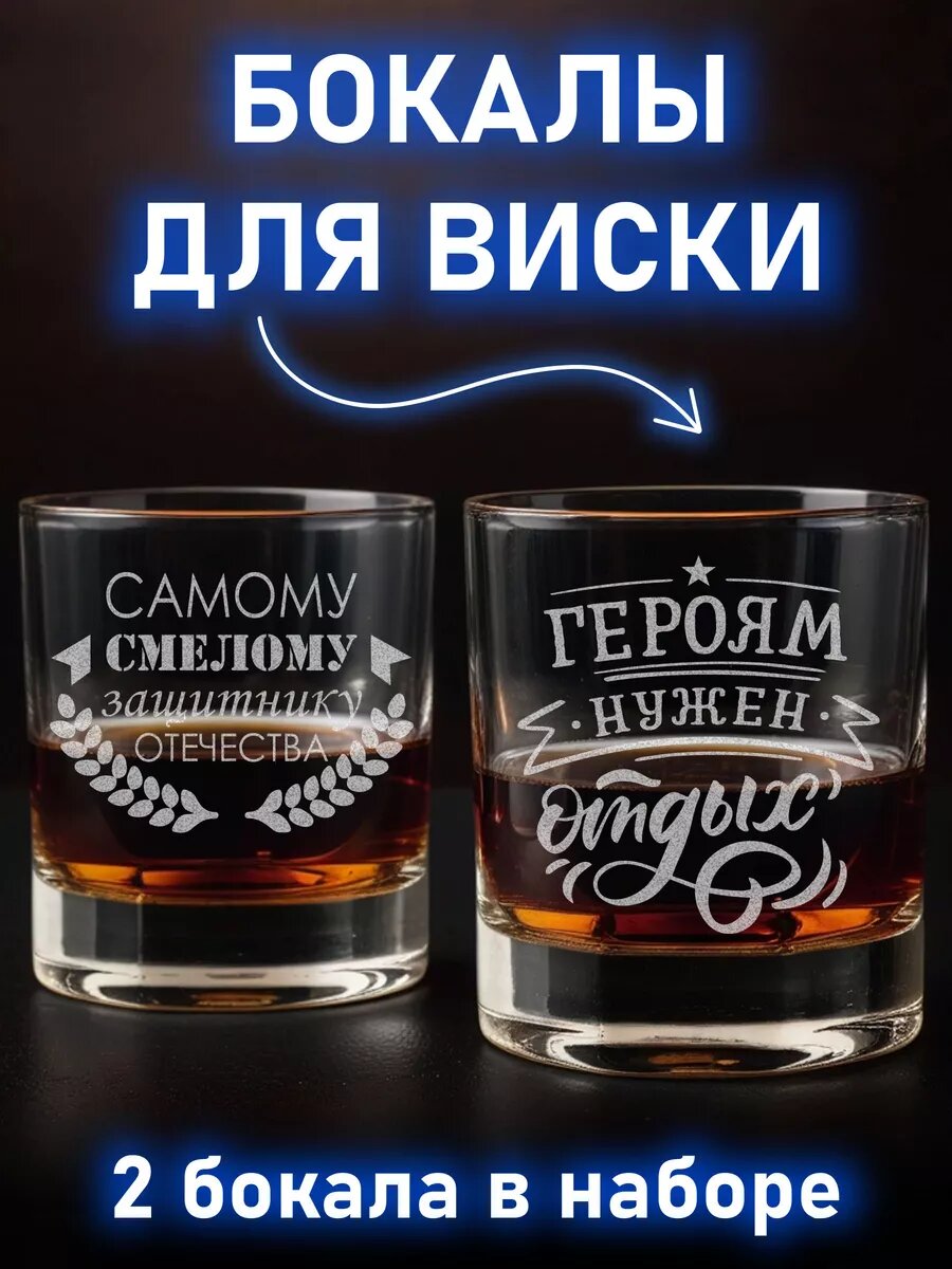 Подарочный набор стаканов для виски