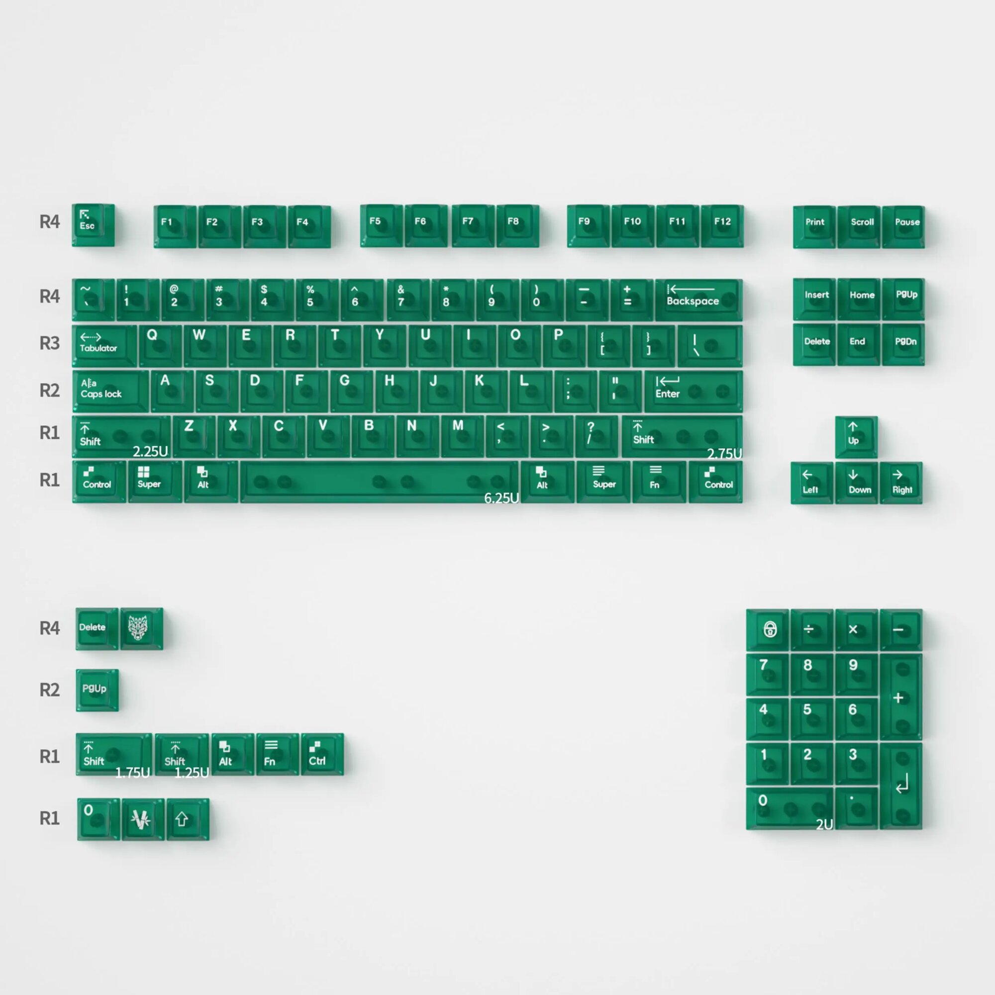 Женские прозрачные колпачки для клавиш с вишневым профилем, колпачки для клавиш с принтом для Mx Switch, механическая клавиатура, колпачки для клавиш игровой клавиатуры