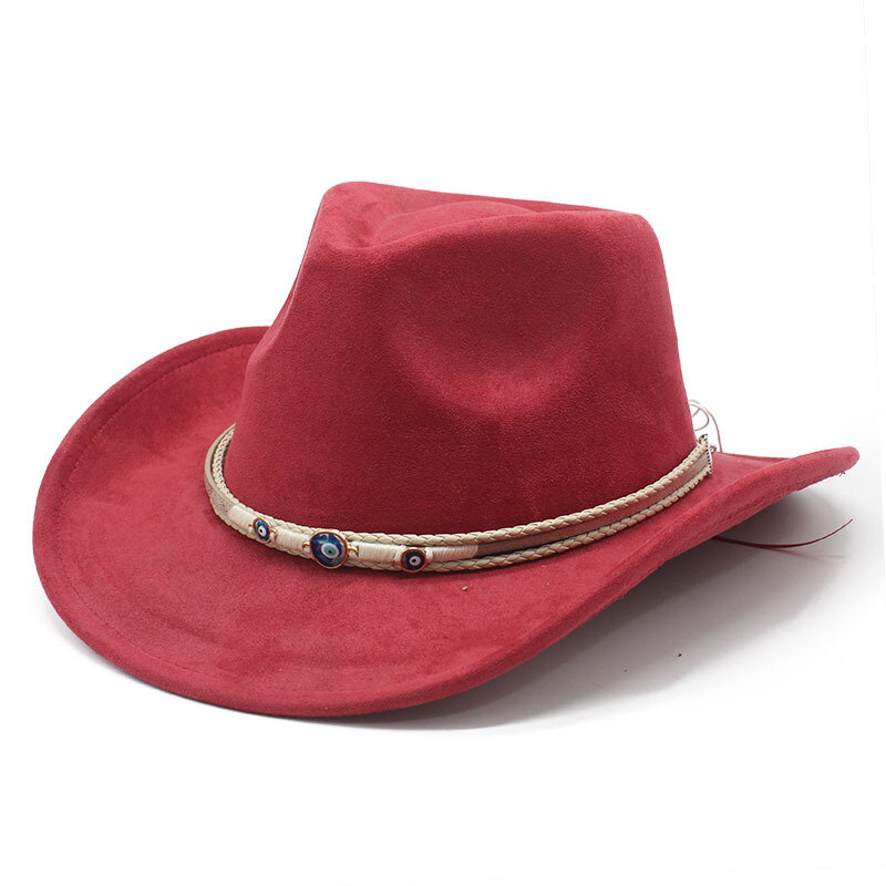 Многоцелевая Джазовая шляпа из замши Унисекс Лето Декор Войлок / MOM-020
