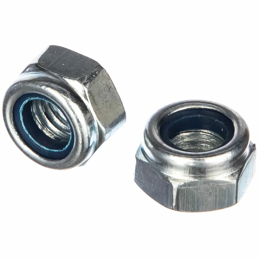 Самоконтрящаяся гайка DIN 985 оцинкованная М8, 100шт - коробка Tech-Krep 105254