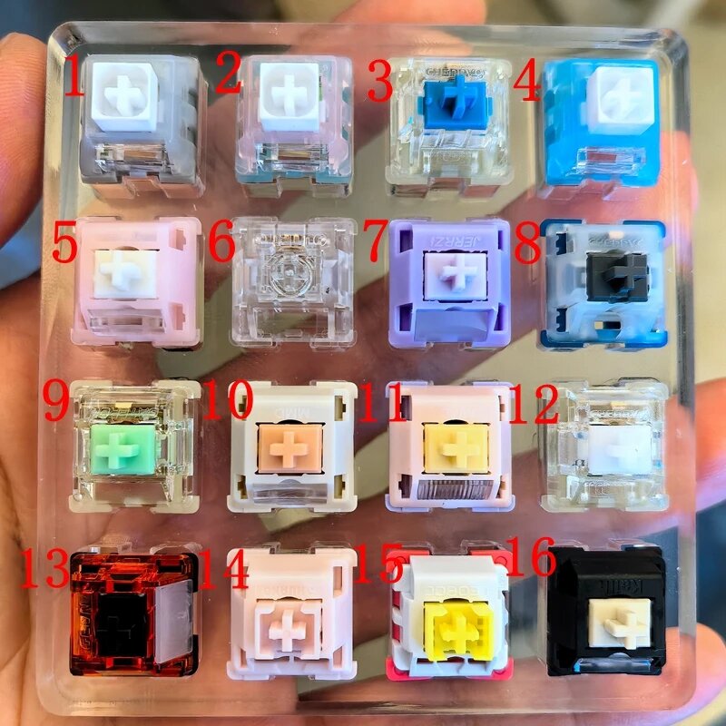 Тестер переключателей Kailh BOX OWL 16 шт.
