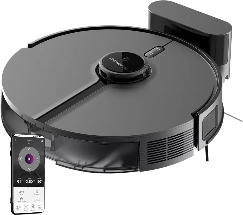 Робот-пылесос Polaris "PVCR 5005", с Wi-Fi, самообучение, управление через смартфон