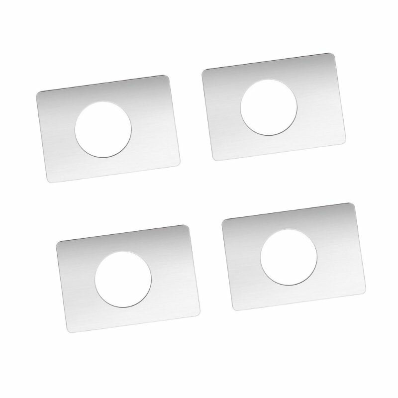 4 сферические пластины для ремонта дверных замков-серебристые