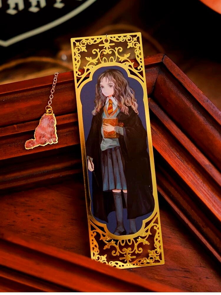 Оригинальные товары по мотивам Гарри Поттера, металлические закладки «Магическая академия», канцелярские принадлежности