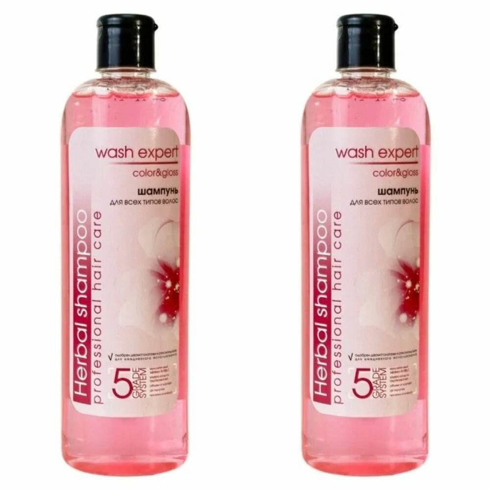 Аромика Шампунь для окрашенных волос, WASH Expert Color & gloss, 500 мл, 2 шт