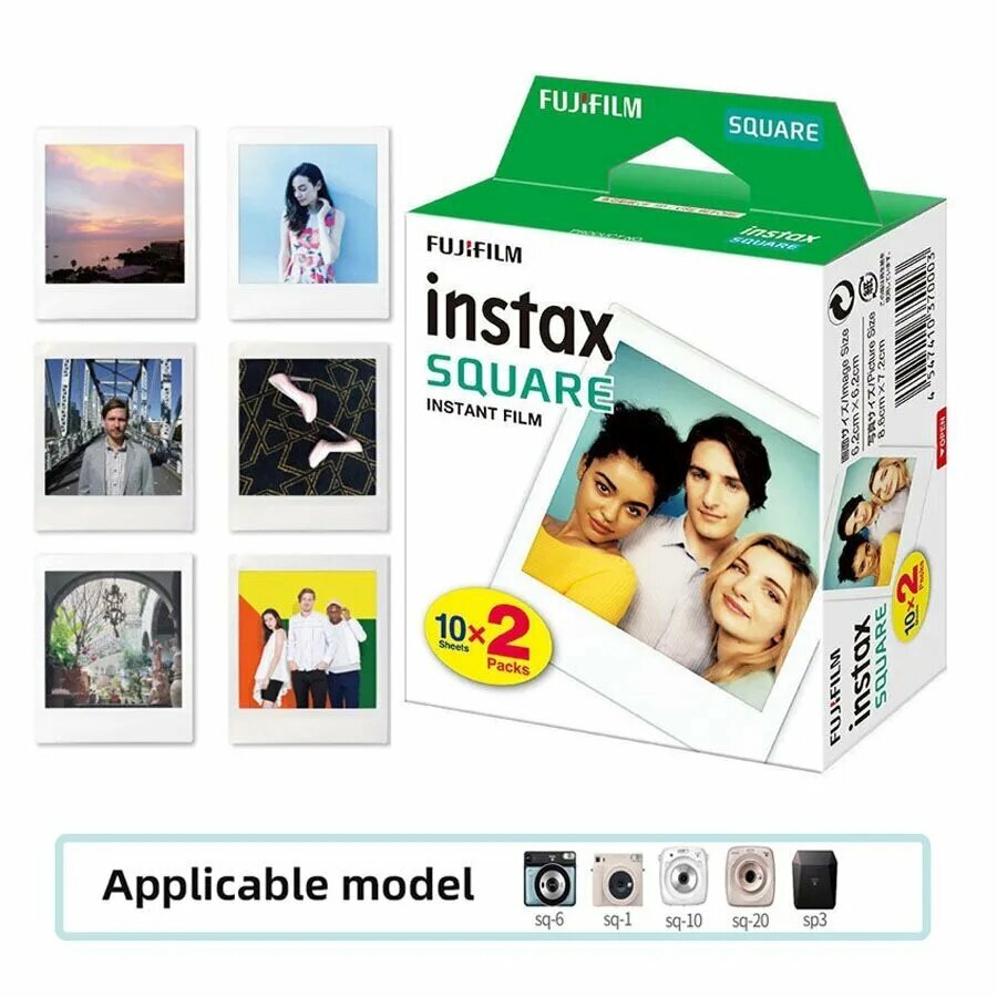 Картридж для моментальной фотографии Fujifilm Instax Square, 20 снимков, для SQ1 SQ6 SQ20 SQ40 SP-3