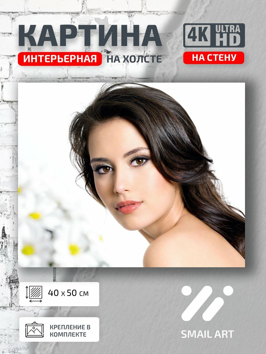 Картина на холсте интерьерная 40 на 50 на стену Глаза Portrait для гостиной портрет декор