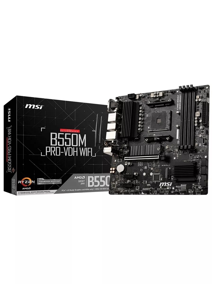 Материнская плата B550M PRO-VDH WIFI, AM4, Micro-ATX
