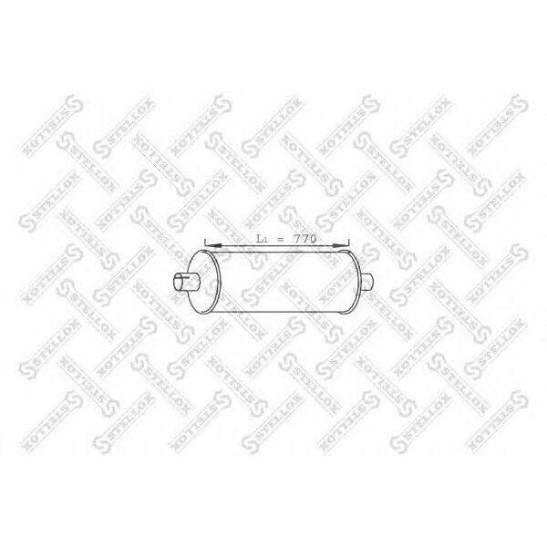 Система выпуска ОГ, STELLOX 82-03061-SX (1 шт.)