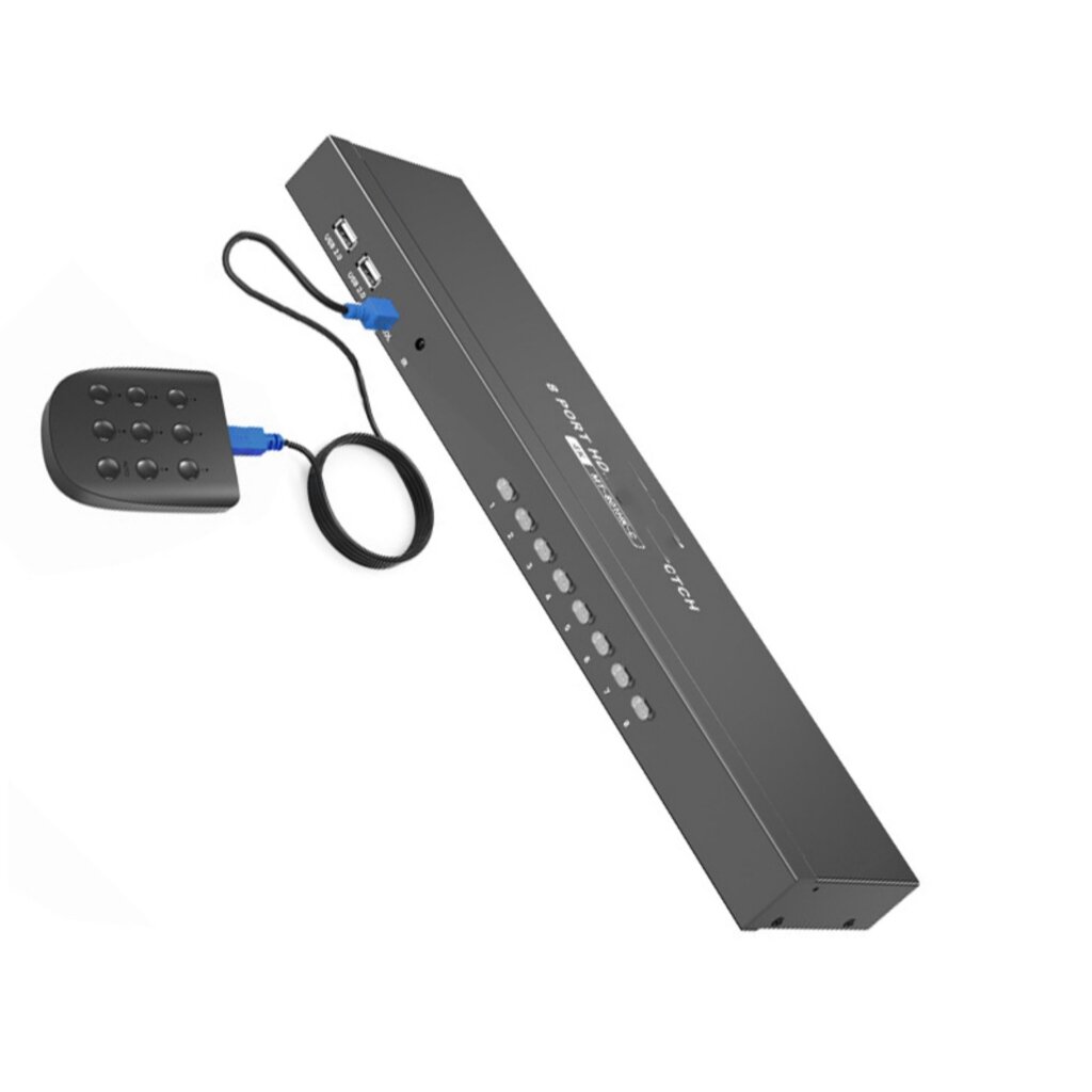 8-Позиционный KVM-переключатель с Четким разрешением 4Kresolution Функция воспроизведения порта общего доступа USB