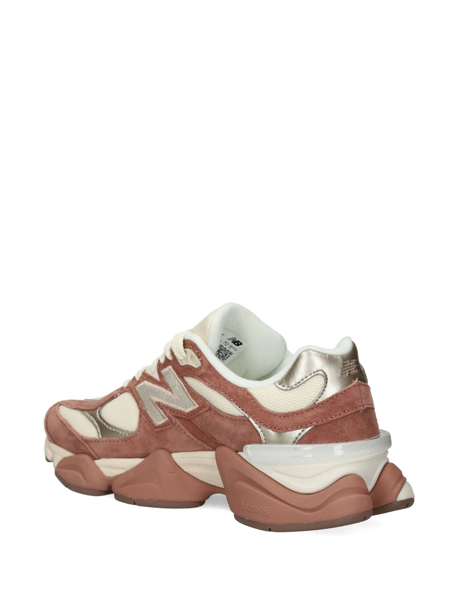 Кроссовки New Balance 9060, размер 4,5 US, коричневый/серый/оранжевый — фото 1