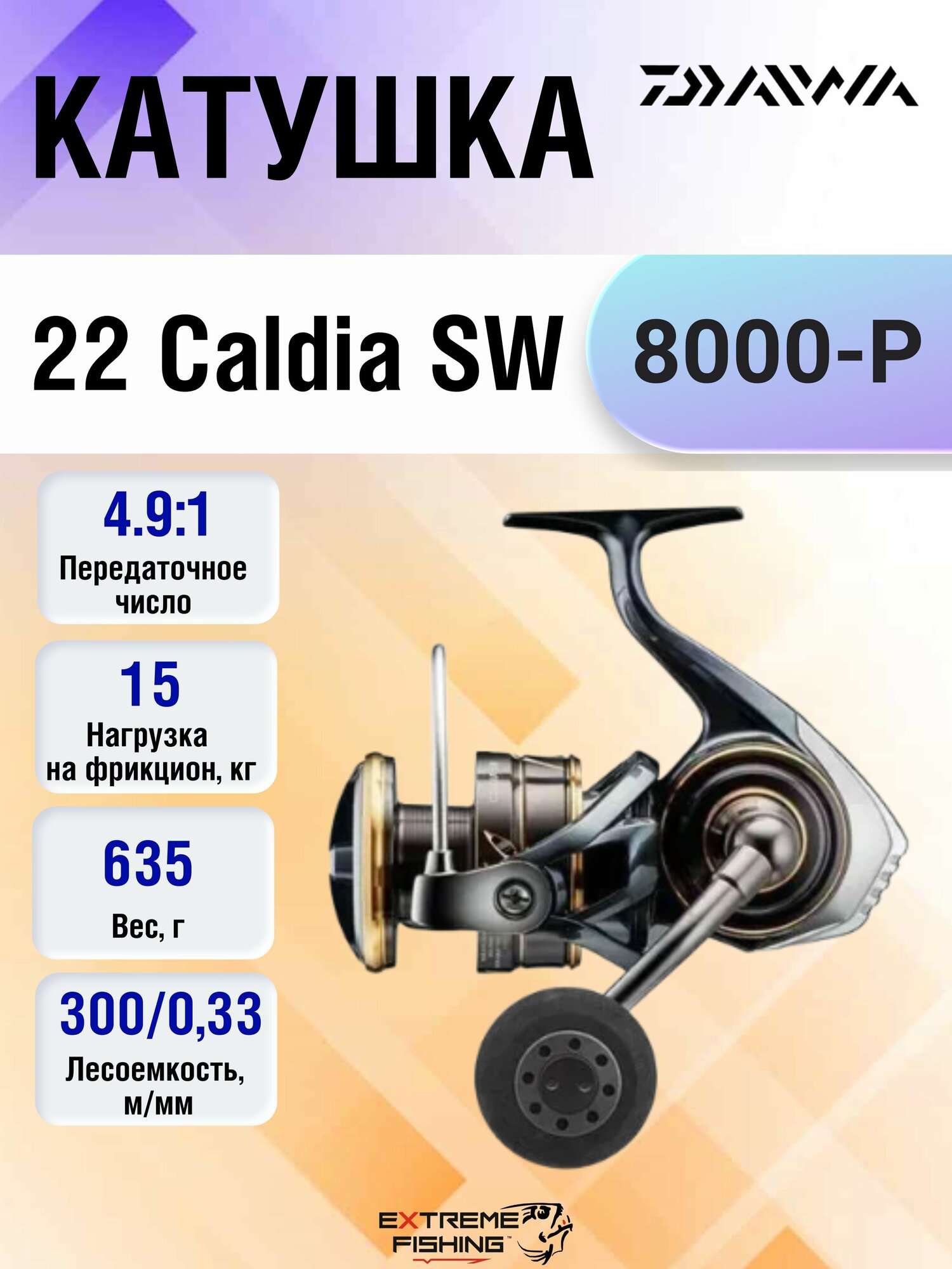 Катушка Daiwa 22 Caldia SW 8000-P