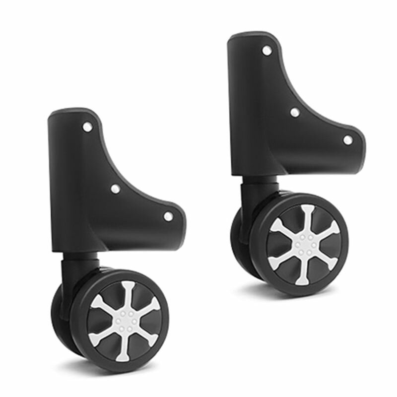 2 шт. сменные ролики для тележки, сверхмощные роликовые колеса багажной коробки, чемодана, поворотный комплект на 360 градусов SilentWheel