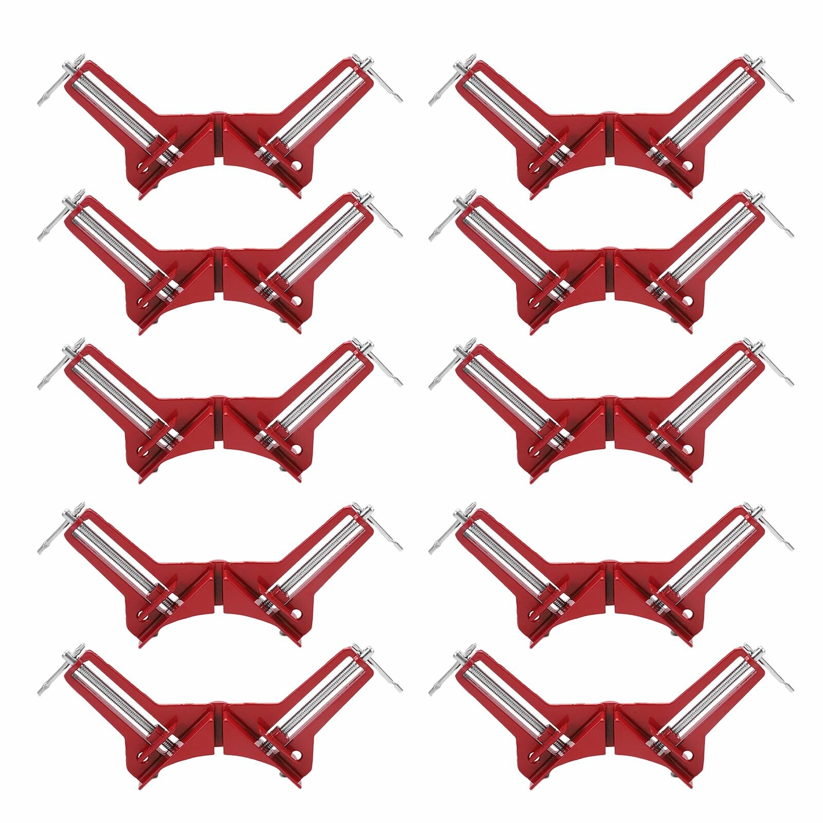 Усиленные угловые зажимы 90 градусов для деревообработки, 10 шт, струбцины для сборки мебели
