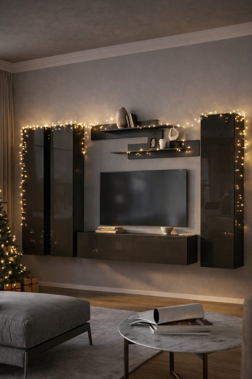 Гостиная №23 Поинт Черный глянец