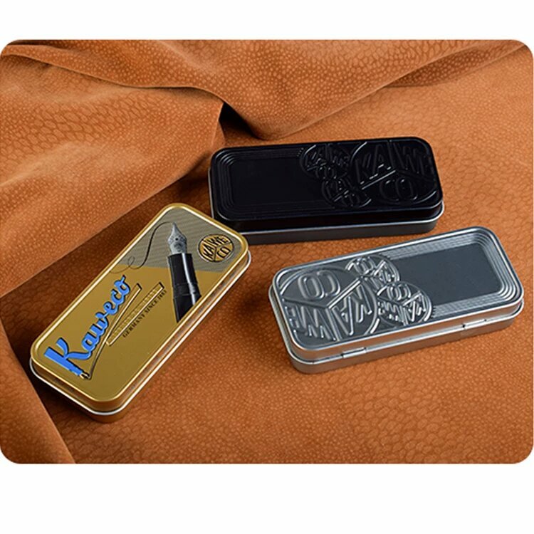 Немецкая оригинальная металлическая подарочная коробка Kaweco, длинная и короткая, для канцелярских принадлежностей,