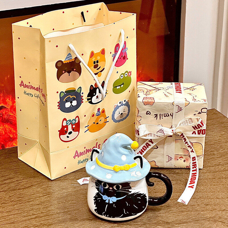 Подарок на день рождения для девочек, практичный небольшой презент, высокая эстетическая ценность, милая керамическая кружка, изысканный подарок для лучших подруг.