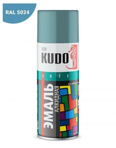 Краска аэрозольная kudo серо-голубая 520 мл Kudo KU-10114