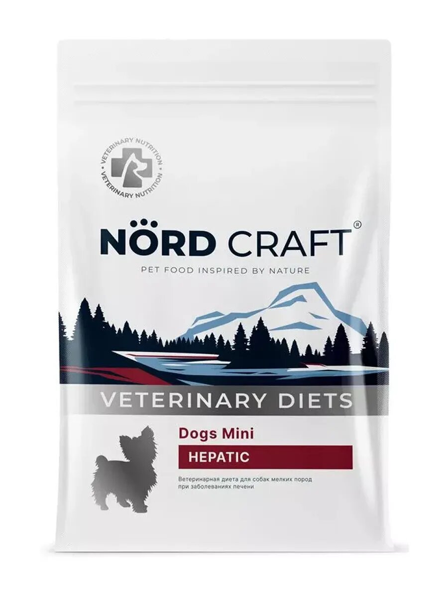 Корм Nord Craft кг для собак мелких пород hepatic, 0,5кг