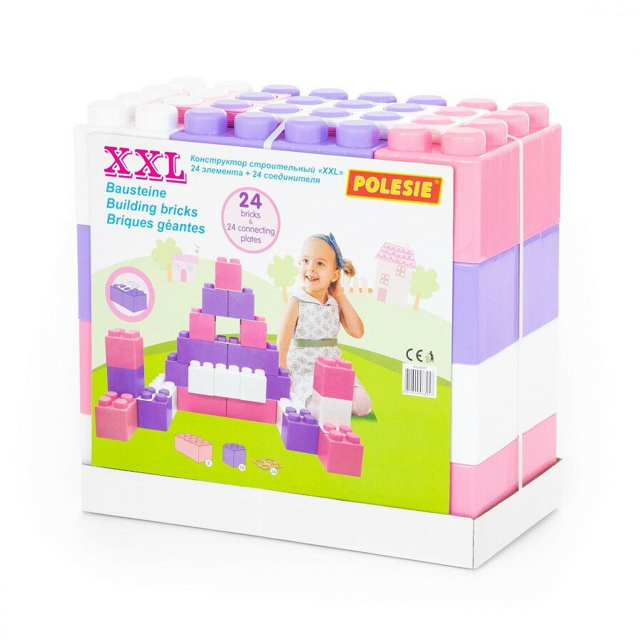 Полесье Конструктор строительный XXL 24 детали (v2) 68057 с 3 лет