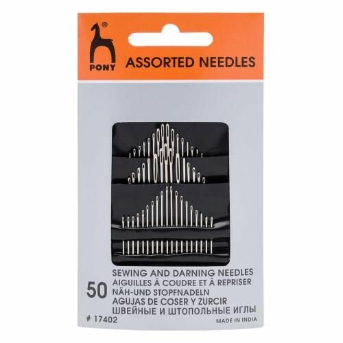 Иглы ручные ассорти Assorted, 50шт, PONY