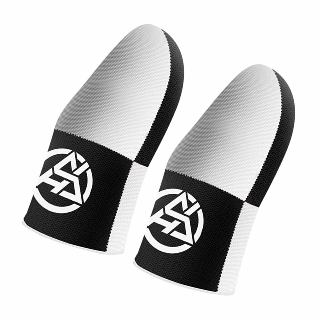 Легкие проводящие напальчники для мобильных игр, Черно-белый