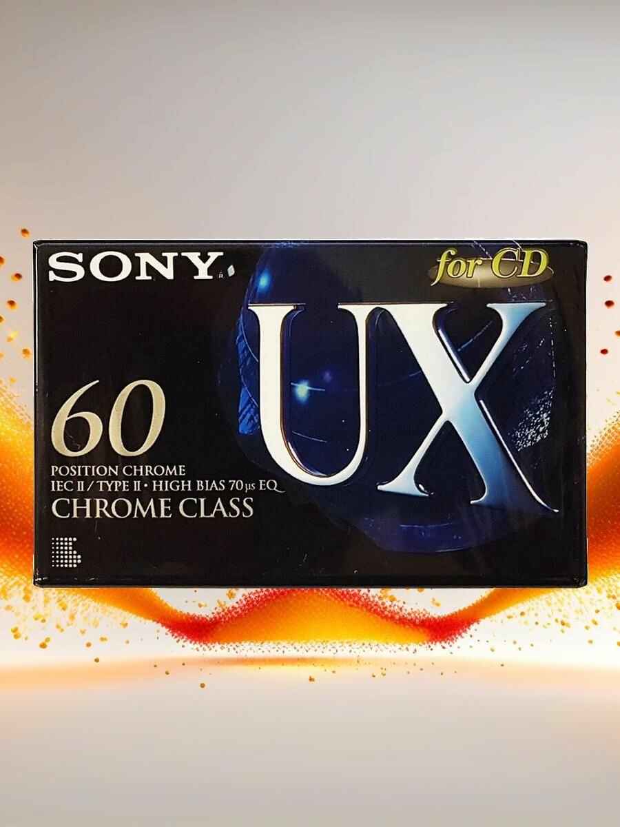 Аудиокассета Sony UX60 chrom , 1 шт (60 мин, Италия)