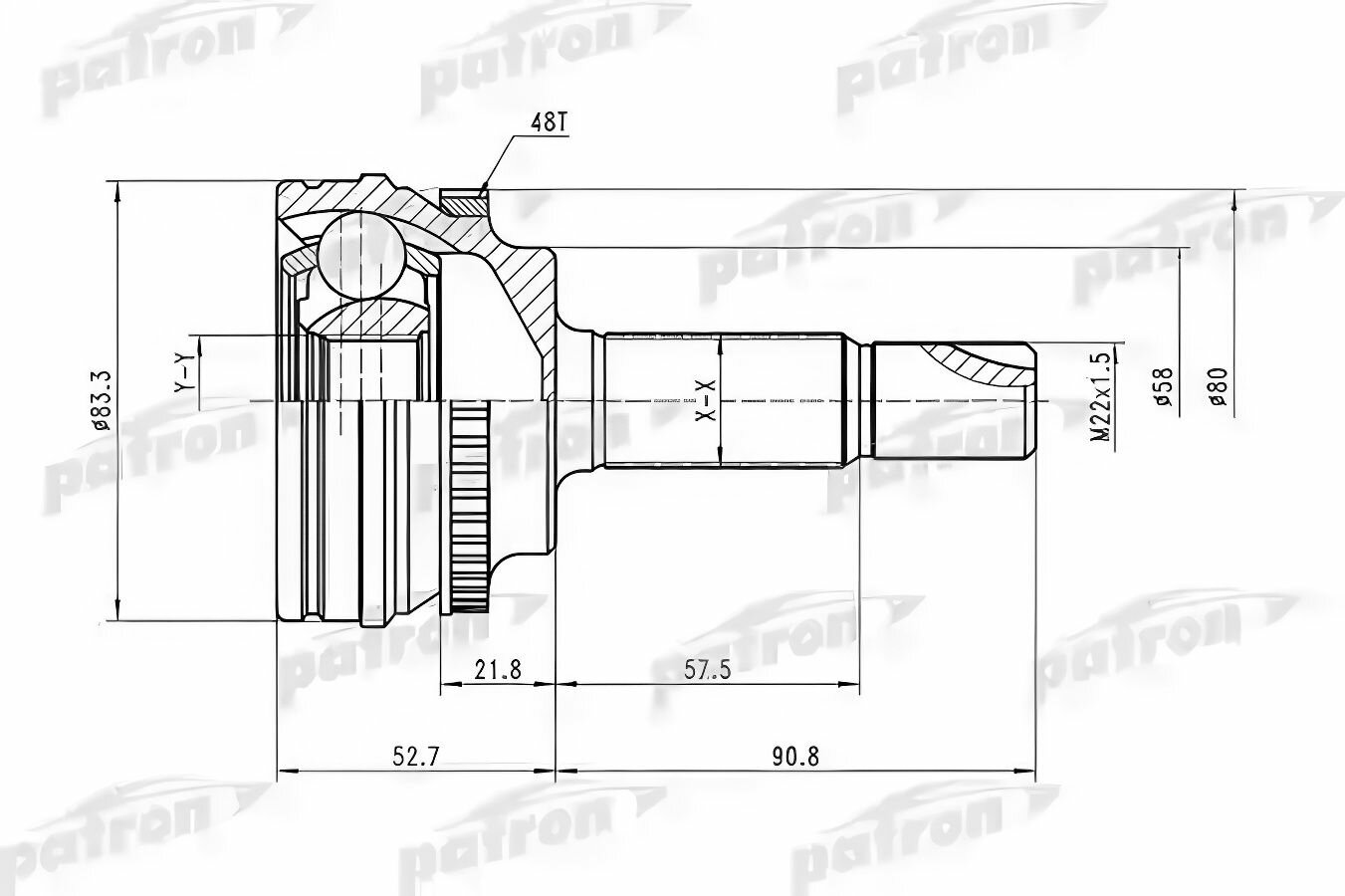 Шрус наружный