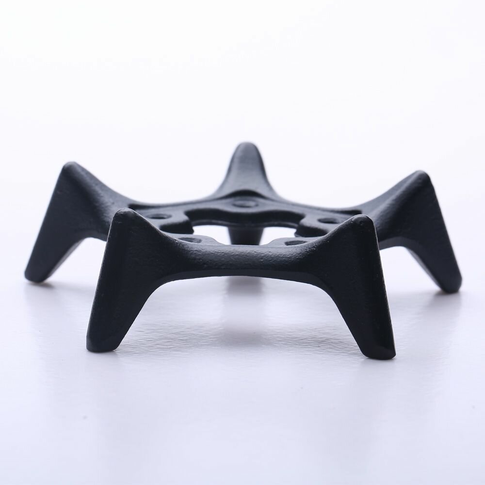 Пятиугольный коврик для чайника с чугунным основанием, аксессуары для угольной печи, ручная работа, универсальный чугунный теплоизоляционный коврик, винтажная художественная подставка из чугуна