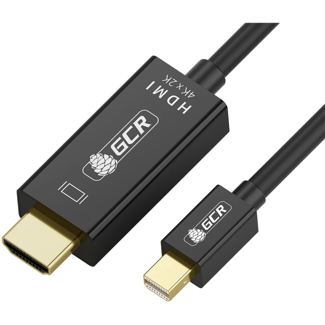 Greenconnect GCR-55055 GCR Кабель-переходник 1.8m, mini DisplayPort > HDMI, M/M, черный, поддержка 4K