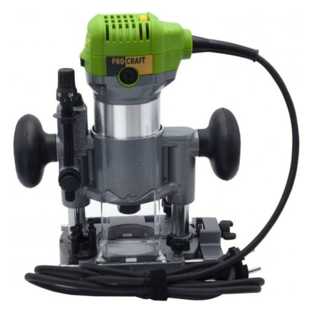 Фрезер PROCRAFT 700 Вт, 16000-35000 об/мин, патрон 6,8 мм, глубина 0-37 мм POB980