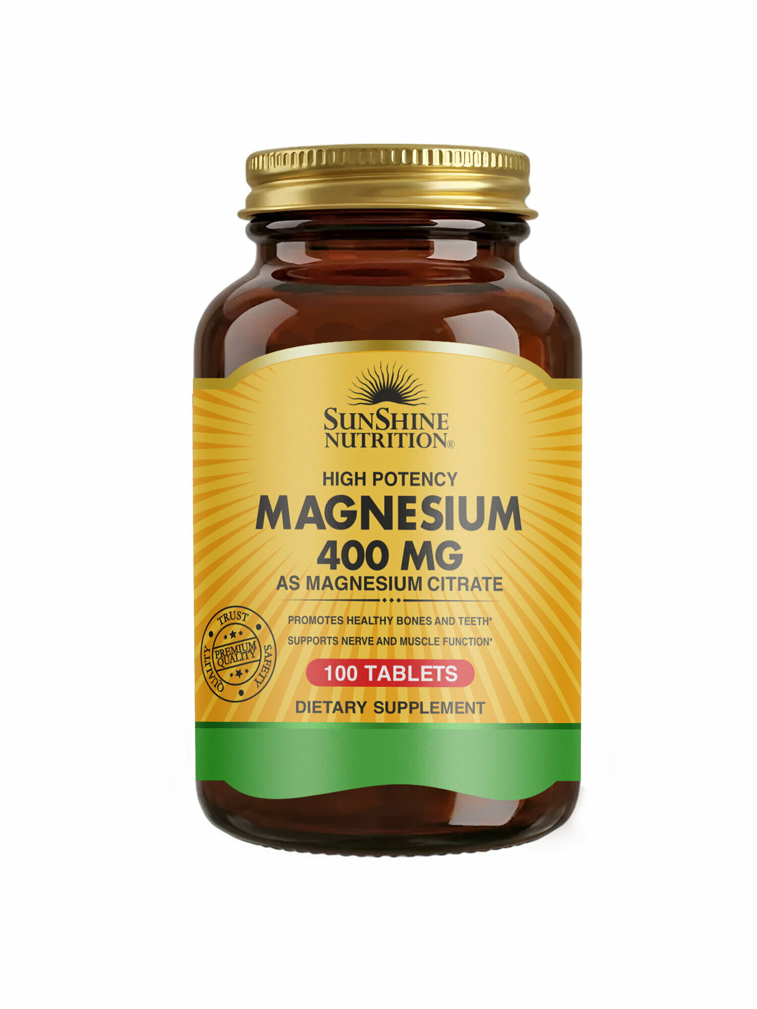 Магний SunShine Magnesium, 100 таблеток, для нервной системы
