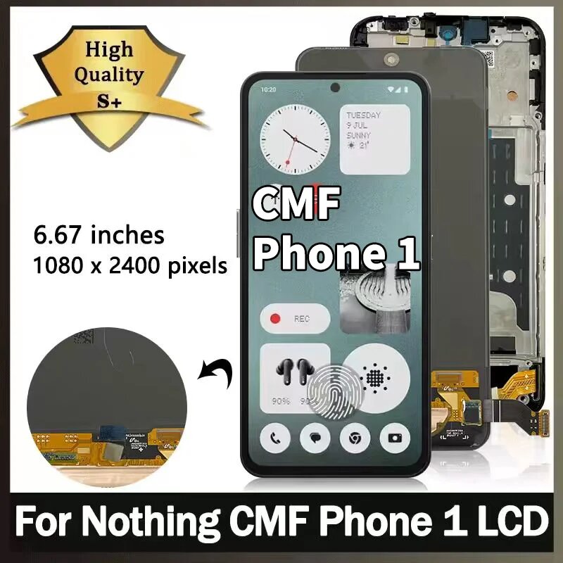 Дисплей Nothing CMF Phone 1 OLED с рамкой, 6.67"