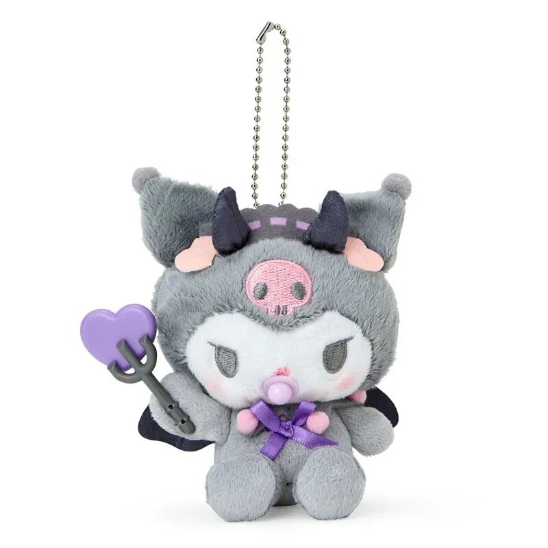 Япония Sanrio Angel and Demonic соска кулон кукла Kitty Melody Kuromi Cinnamoroll Kawaii аниме плюшевые игрушки для детей подарок