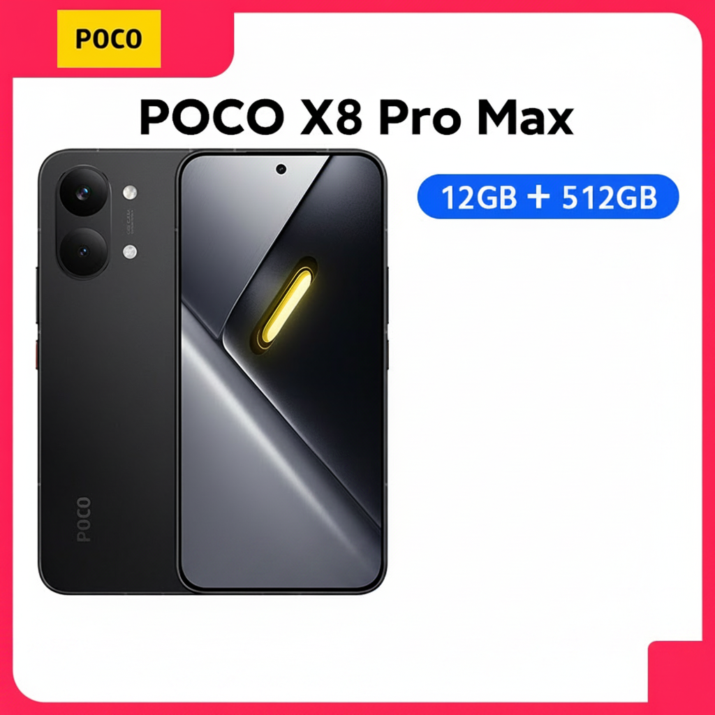 Смартфон Poco X8 Pro Max, 12/512ГБ, global