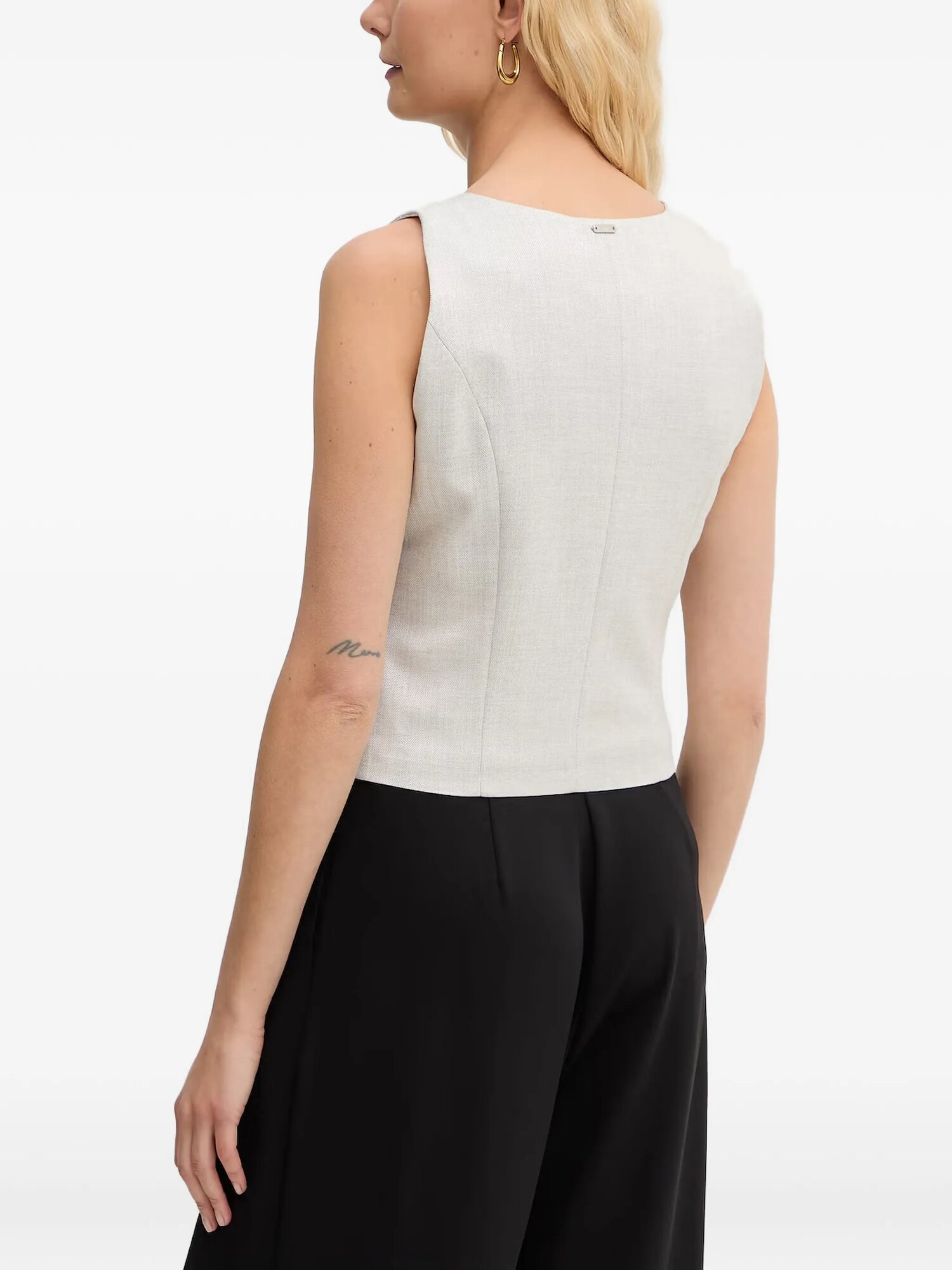 Пальто Fracomina V-neck waistcoat, размер 40, серый — фото 1